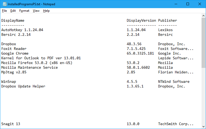 5 Ways to Generate a List of All Installed Programs in Windows – Articles
